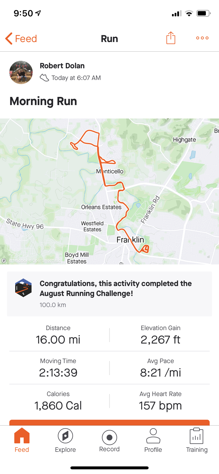 Weekend Running – Country Road Runner